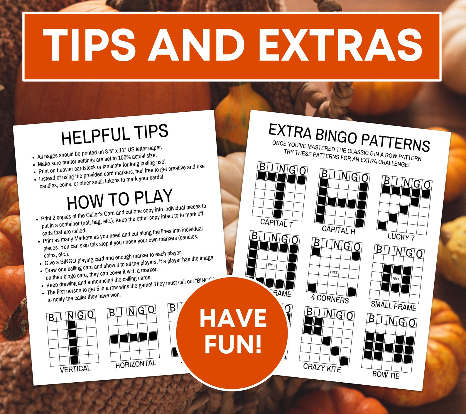 30 Fall Bingo Cards Printable Game, Fall Autumn Bingo Boards, Fall ...