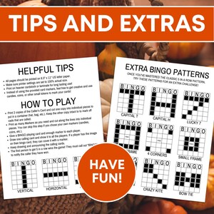30 Fall Bingo Cards Printable Game, Fall Autumn Bingo Boards, Fall ...