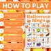 60 Halloween Bingo Cards Printable Game,halloween Fall Bingo Boards ...