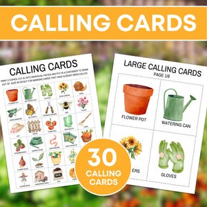 30 Gardening Bingo Cards Printable Game, Gardening Club Bingo Activity ...