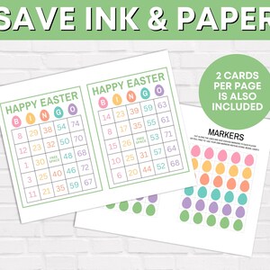 30 Easter Bingo Cards Printable Game, Easter Bingo Boards Activity for ...