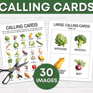 90 Vegetable Bingo Cards Printable Game, Vegetable Bingo Boards ...