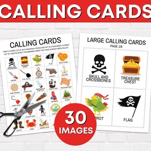 120 Pirate Bingo Cards Printable Game, Pirate Birthday Party Kids Bingo ...