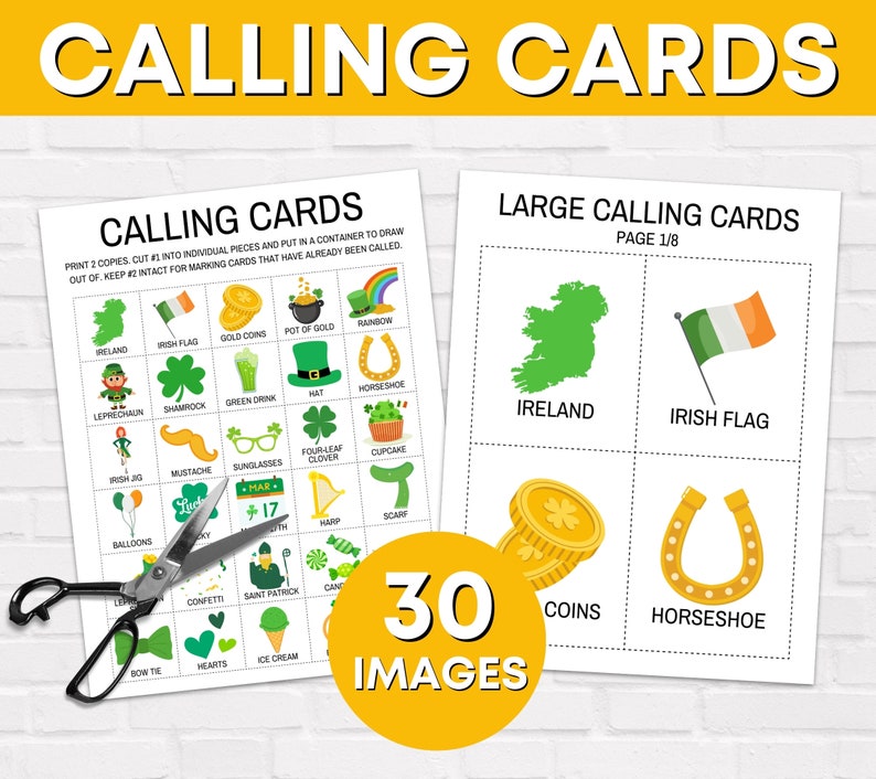 120 St Patricks Day Bingo Cards Game Printable, St Patrick Bingo Board ...