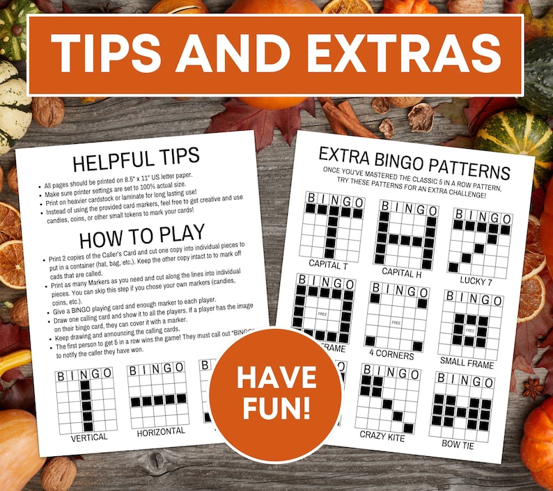 30 Thanksgiving Bingo Cards Printable Game,thanksgiving Fall Bingo ...
