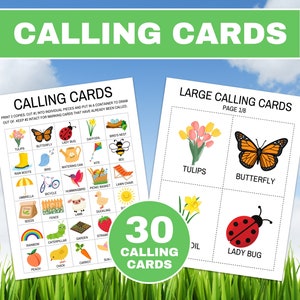30 Spring Bingo Cards Printable Game, Spring Bingo Kids Classroom ...