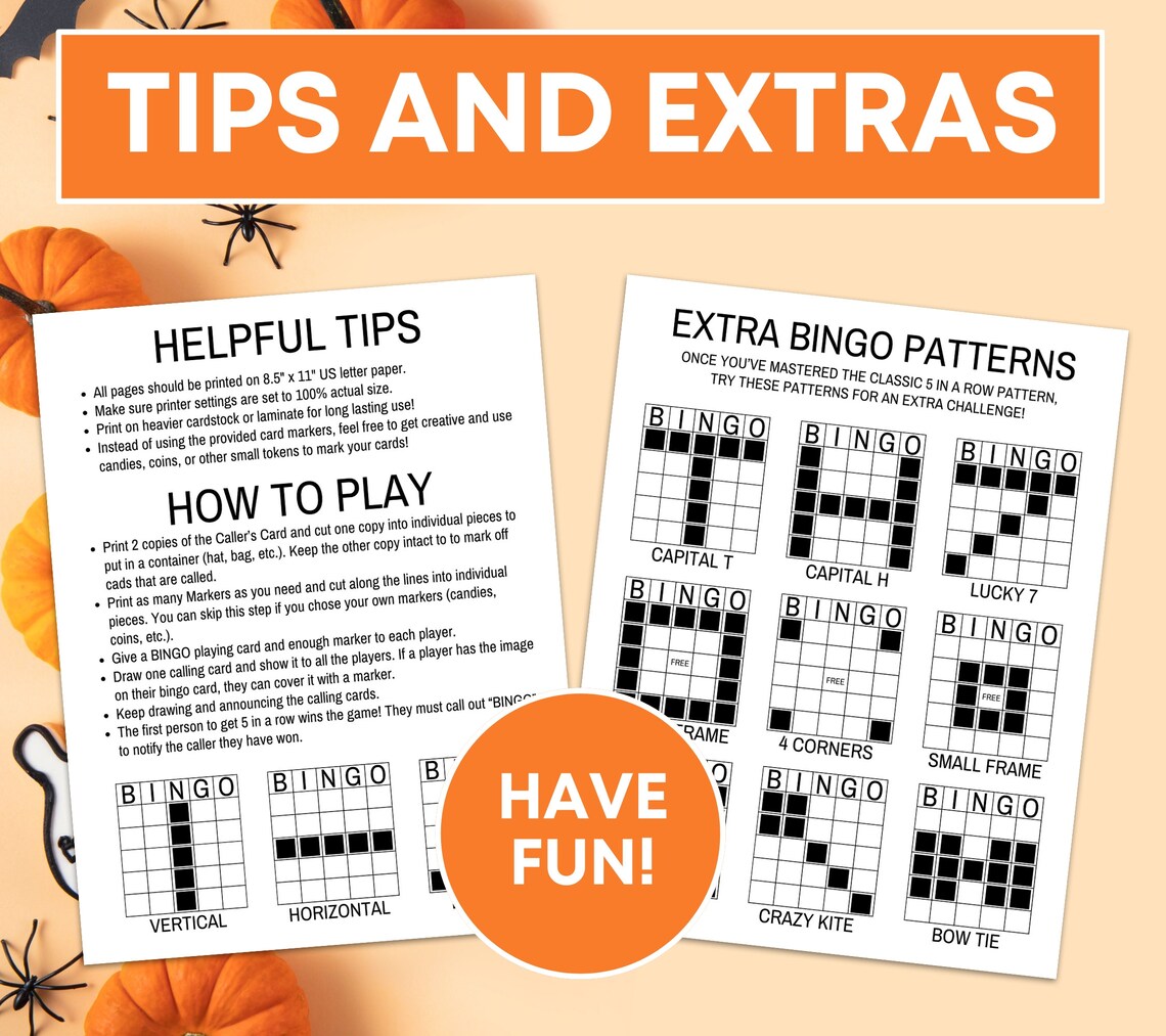 30 Halloween Bingo Cards Printable Game,halloween Fall Bingo Boards ...