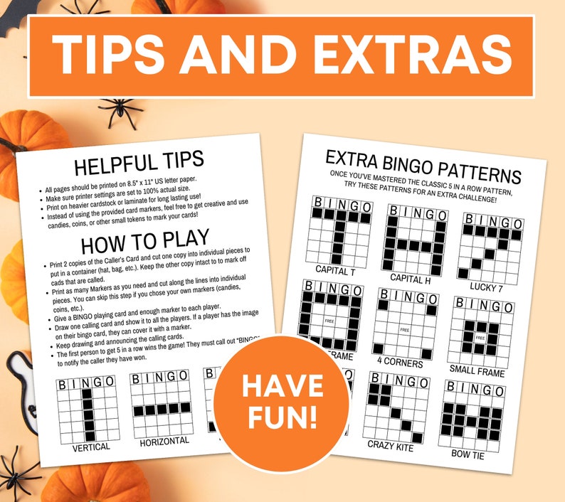 30 Halloween Bingo Cards Printable Game,halloween Fall Bingo Boards ...
