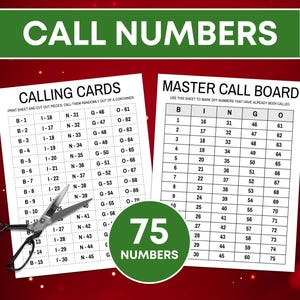100 Christmas Bingo Card Printable Game,christmas Bingo Board Game for ...