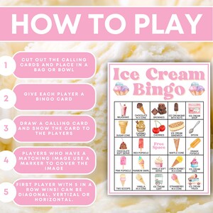 90 Ice Cream Bingo Cards Printable Game, Ice Cream Birthday Party Bingo ...