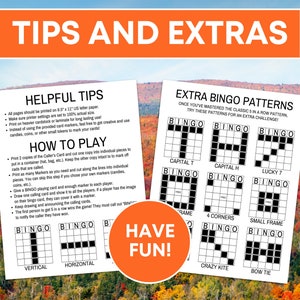 120 Fall Bingo Cards Printable Game, Fall Autumn Bingo Boards, Fall ...