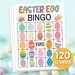 120 Easter Bingo Cards Printable Game, Easter Bingo Boards Activity for ...