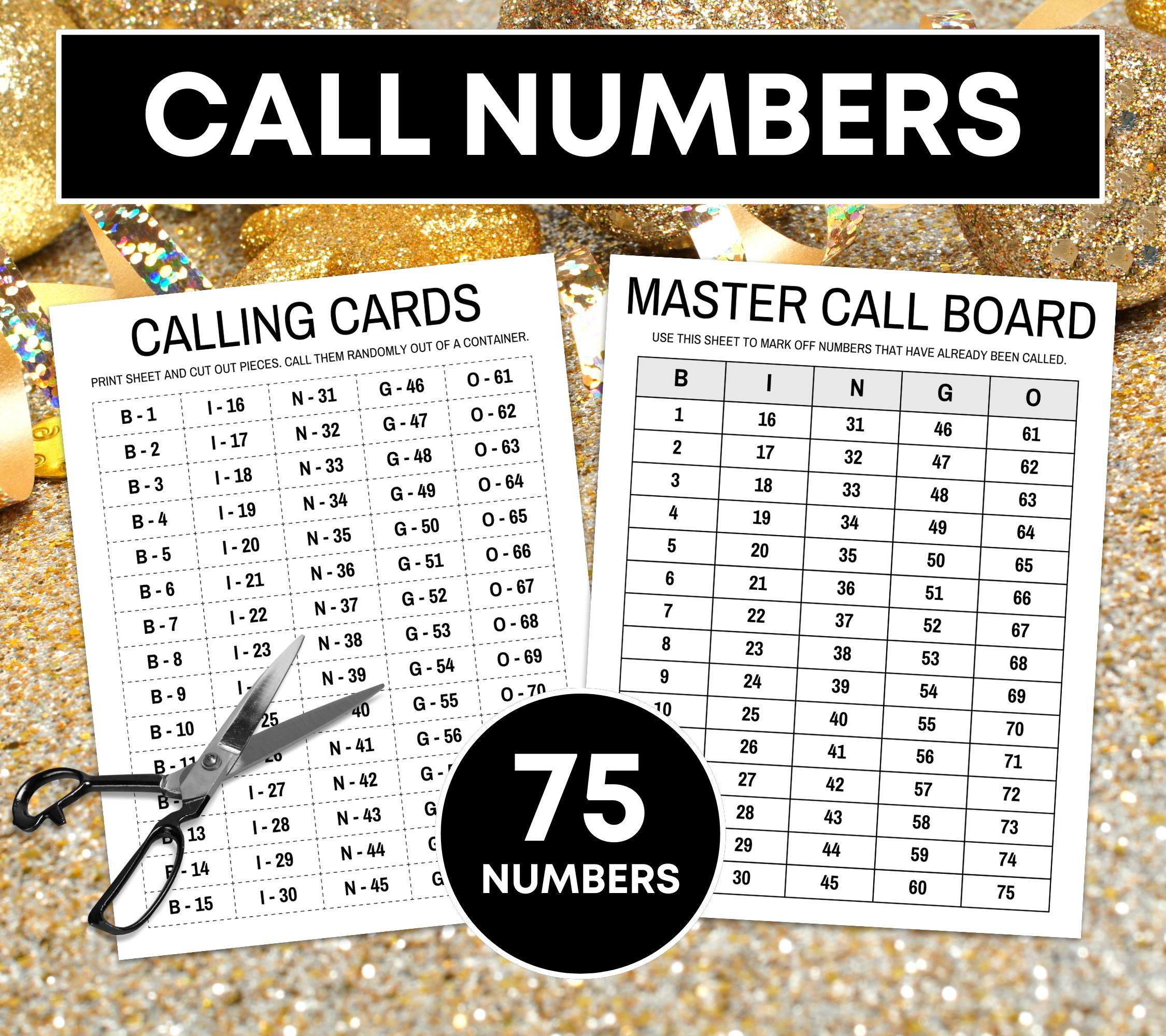 30 New Years Eve Bingo Cards Printable Game, New Years Bingo Party Game ...