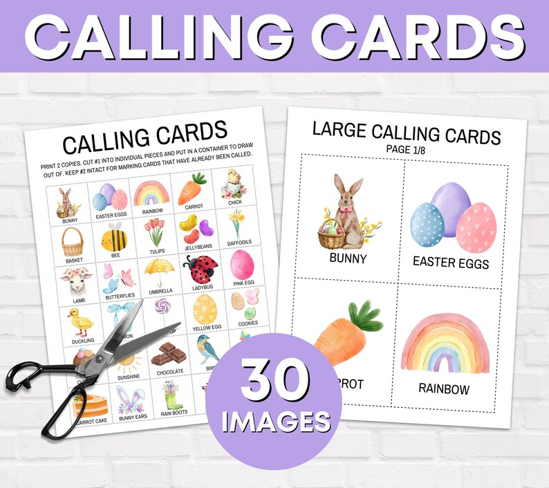 120 Easter Bingo Cards Printable Game, Easter Bingo Board Activity for ...