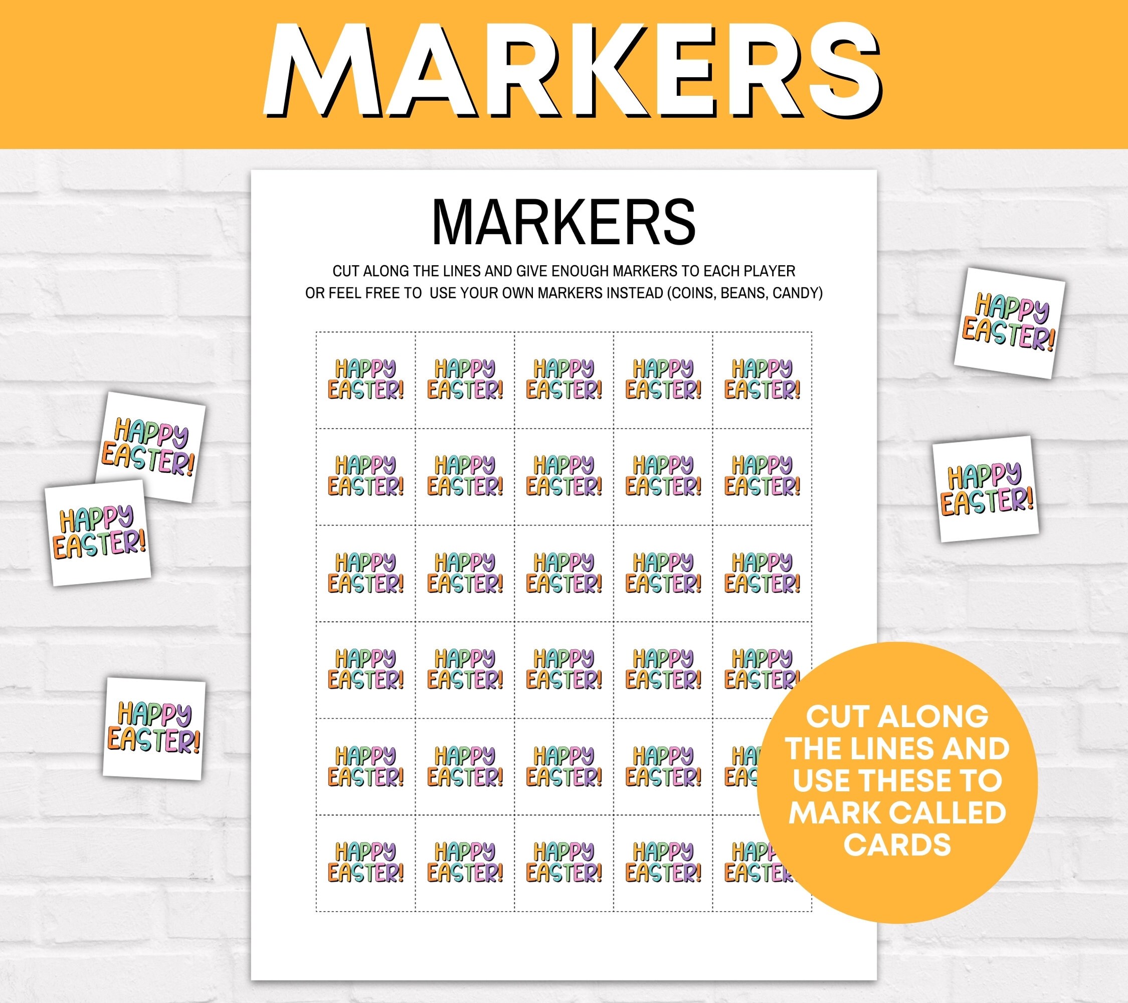 120 Easter Bingo Cards Printable Game, Easter Bingo Boards Activity for ...