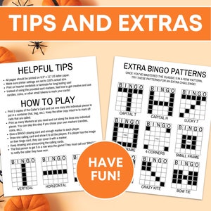 60 Halloween Bingo Cards Printable Game,halloween Fall Bingo Boards ...