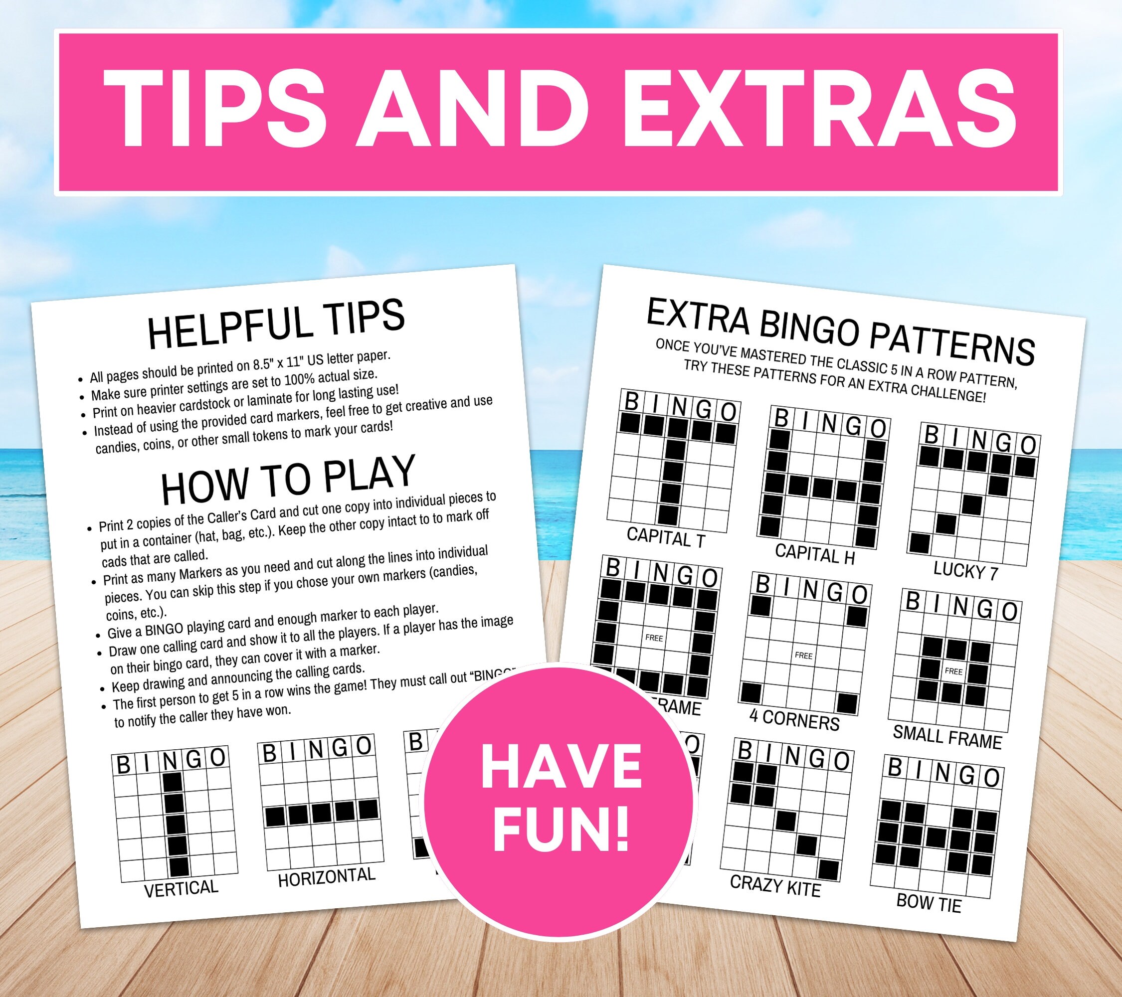 60 Luau Bingo Cards Printable Game, Aloha Hawaiian Birthday Party Bingo ...