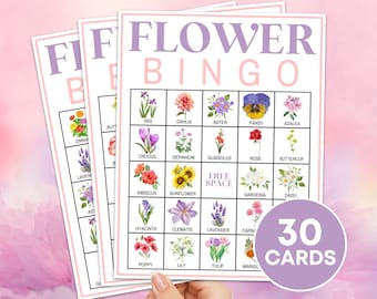 30 Spring Bingo Cards Printable Game, Spring Bingo Kids Classroom ...