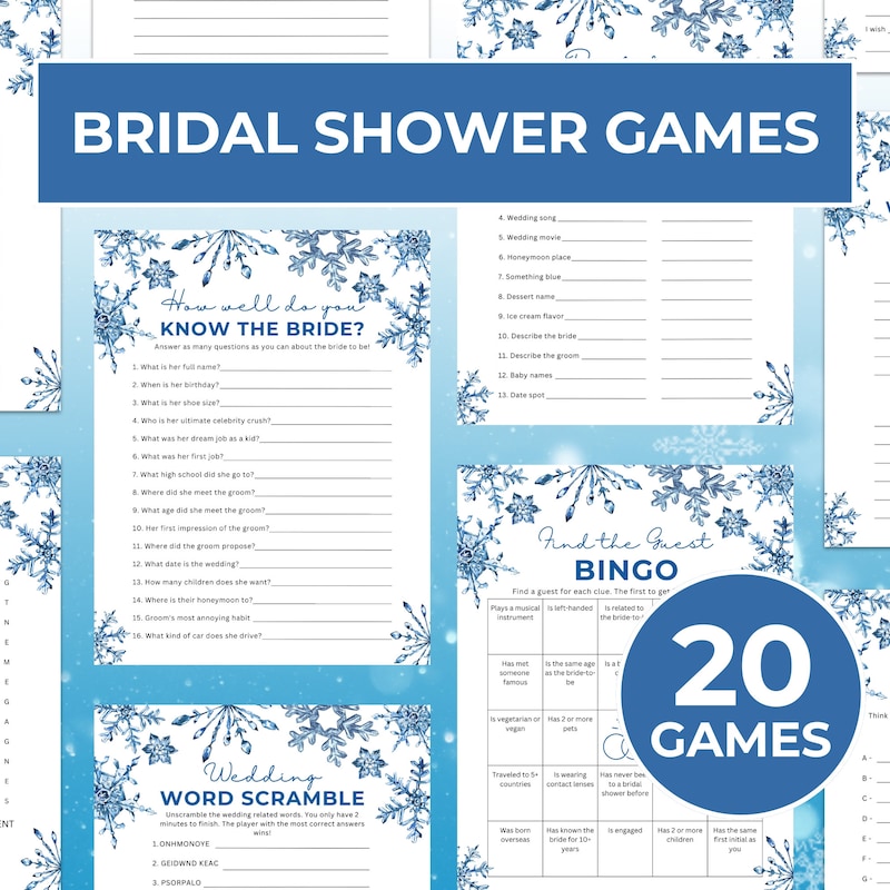 Winter Blue Wedding Shower - Etsy