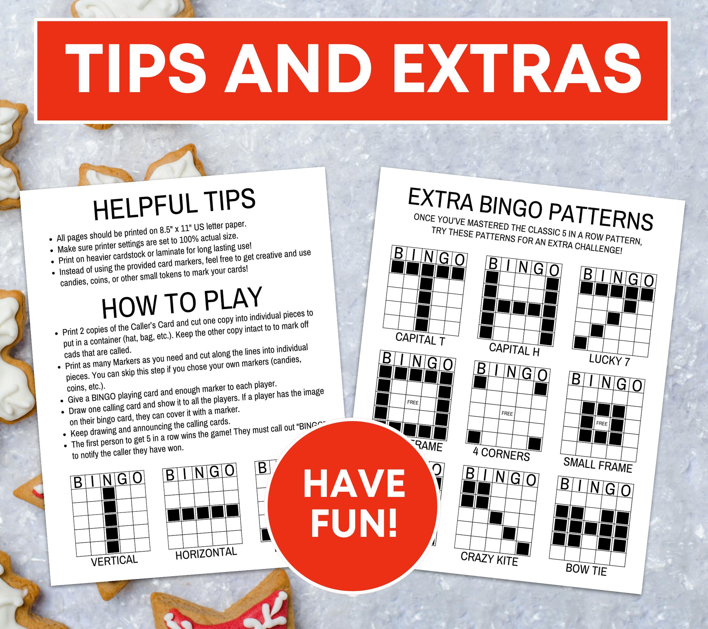 120 Christmas Baking Bingo Card Printable Game, Christmas Cookie Bingo ...