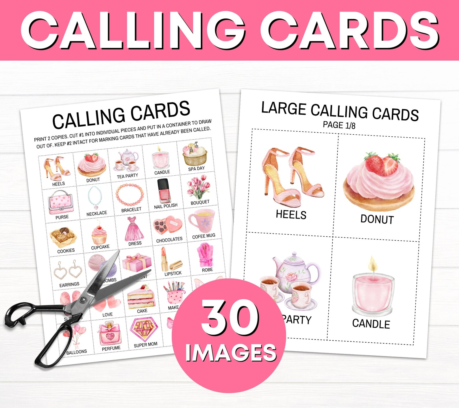 30 Mother's Day Bingo Cards Printable Game, Mothers Day Party Brunch ...