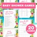 Aloha Baby Shower Games Printable Bundle, Aloha Tropical Baby Shower ...