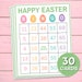 30 Easter Bingo Cards Printable Game, Easter Bingo Boards Activity for ...