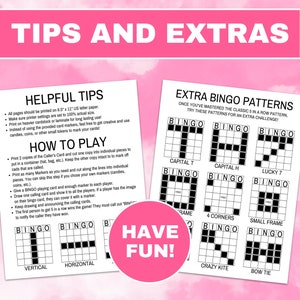 120 Baby Bingo Cards Printable Game, Baby Girl Shower Bingo Game Boards ...
