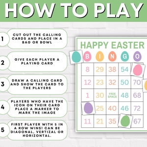 30 Easter Bingo Cards Printable Game, Easter Bingo Boards Activity for ...