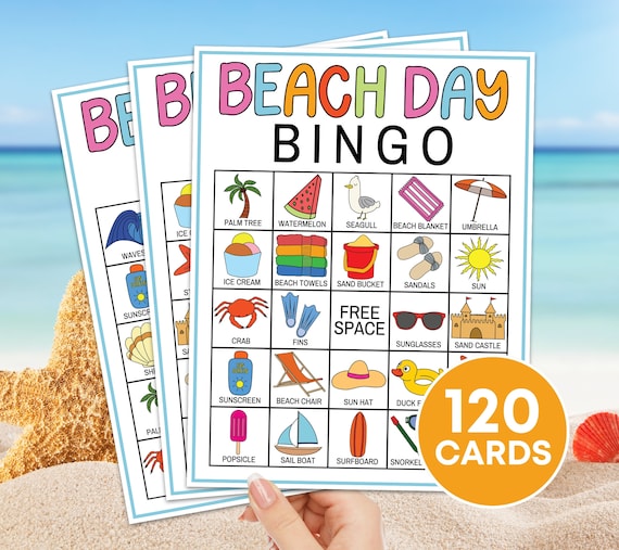 Beach Bingo Template Printable