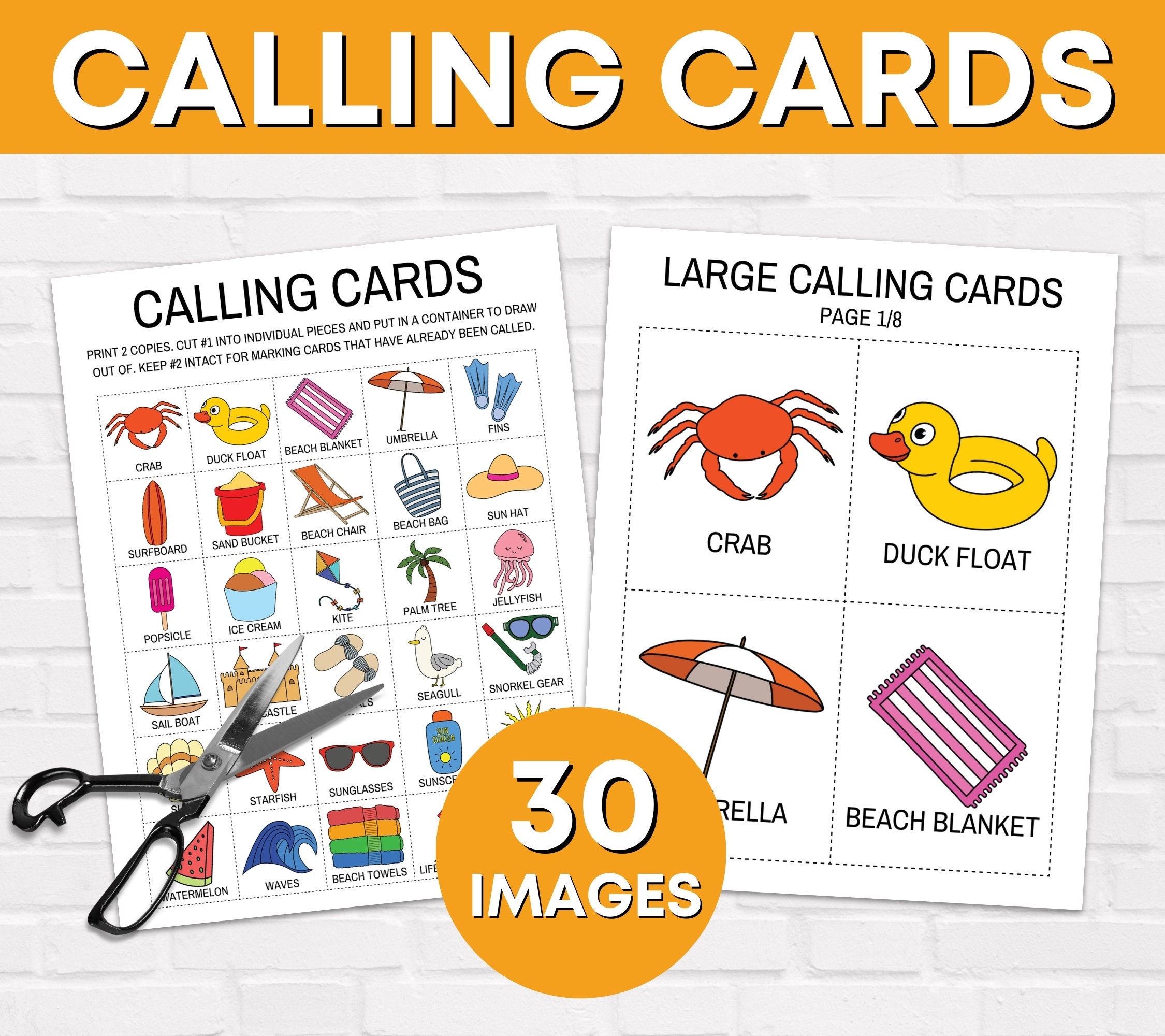 90 Beach Bingo Cards Printable Game, Beach Day Birthday Party Bingo ...