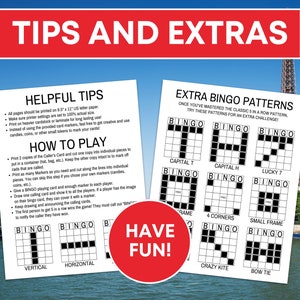 90 France Bingo Cards Printable Game, Paris France Travel Bingo Boards ...
