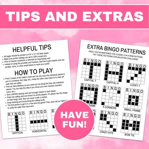 60 Baby Bingo Cards Printable Game, Baby Girl Shower Bingo Game Boards ...