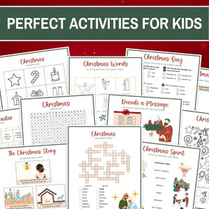 Religious Christmas Kids Activity Printable Bundle, Christian Catholic ...