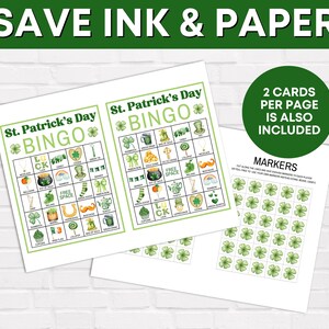 30 St Patricks Day Bingo Cards Game Printable, St Patrick Bingo Boards ...