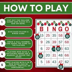 30 Christmas Bingo Card Printable Game,christmas Bingo Board Game for ...