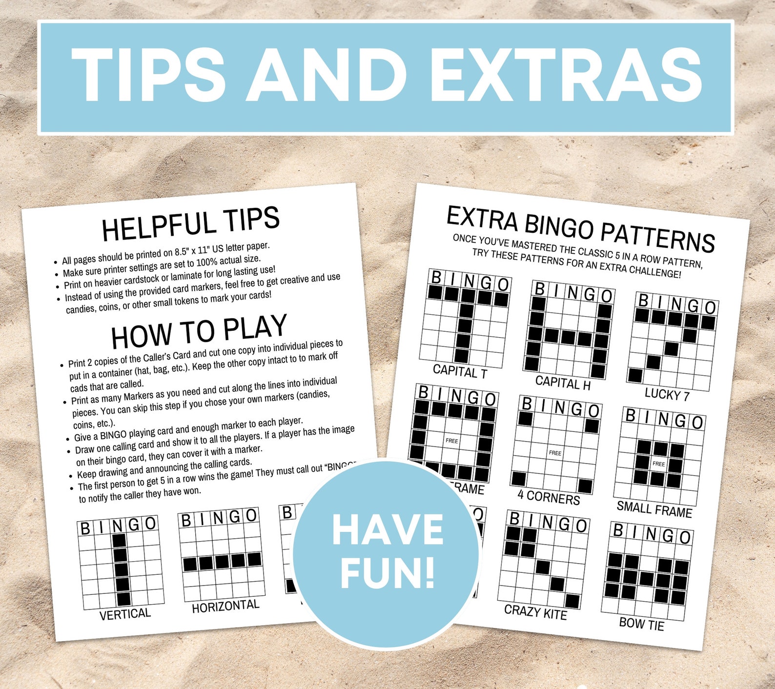 60 Beach Bingo Cards Printable Game, Beach Day Birthday Party Bingo ...