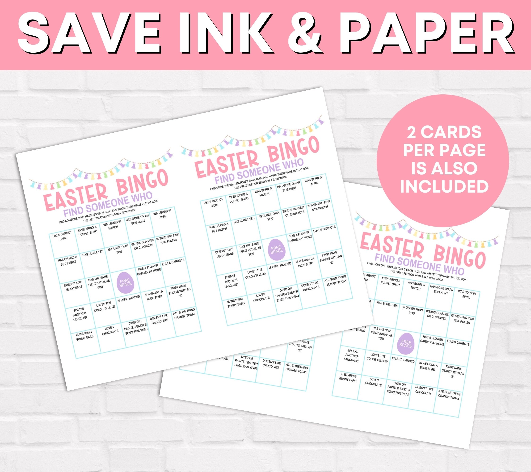 Easter Bingo Find Someone Who Game, Easter Party Mingle Icebreaker Find ...