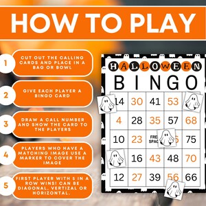 100 Halloween Bingo Cards Printable Game,halloween Fall Bingo Boards ...