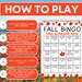 60 Fall Mingle Bingo Cards Printable Game, Fall Autumn Find Someone Who ...