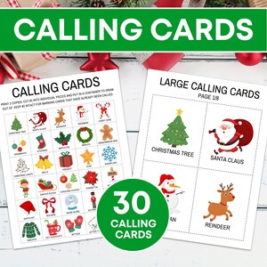 60 Christmas Bingo Card Printable Game,christmas Bingo Board Game for ...