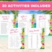 Aloha Baby Shower Games Printable Bundle, Aloha Tropical Baby Shower ...
