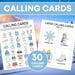 30 Winter Bingo Cards Printable Game,winter Bingo Board Activity for ...