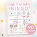 90 30th Birthday Bingo Cards Printable Game, 30th Birthday Party Bingo ...