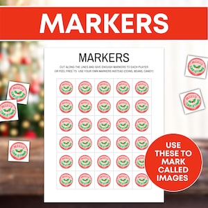 30 Christmas Bingo Card Printable Game,christmas Bingo Board,christmas ...