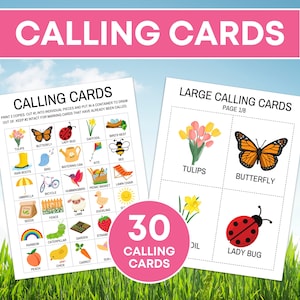 30 Spring Bingo Cards Printable Game, Spring Bingo Kids Classroom ...