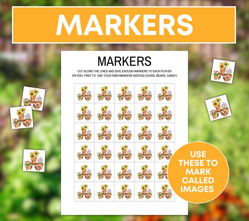 30 Gardening Bingo Cards Printable Game, Gardening Club Bingo Activity ...