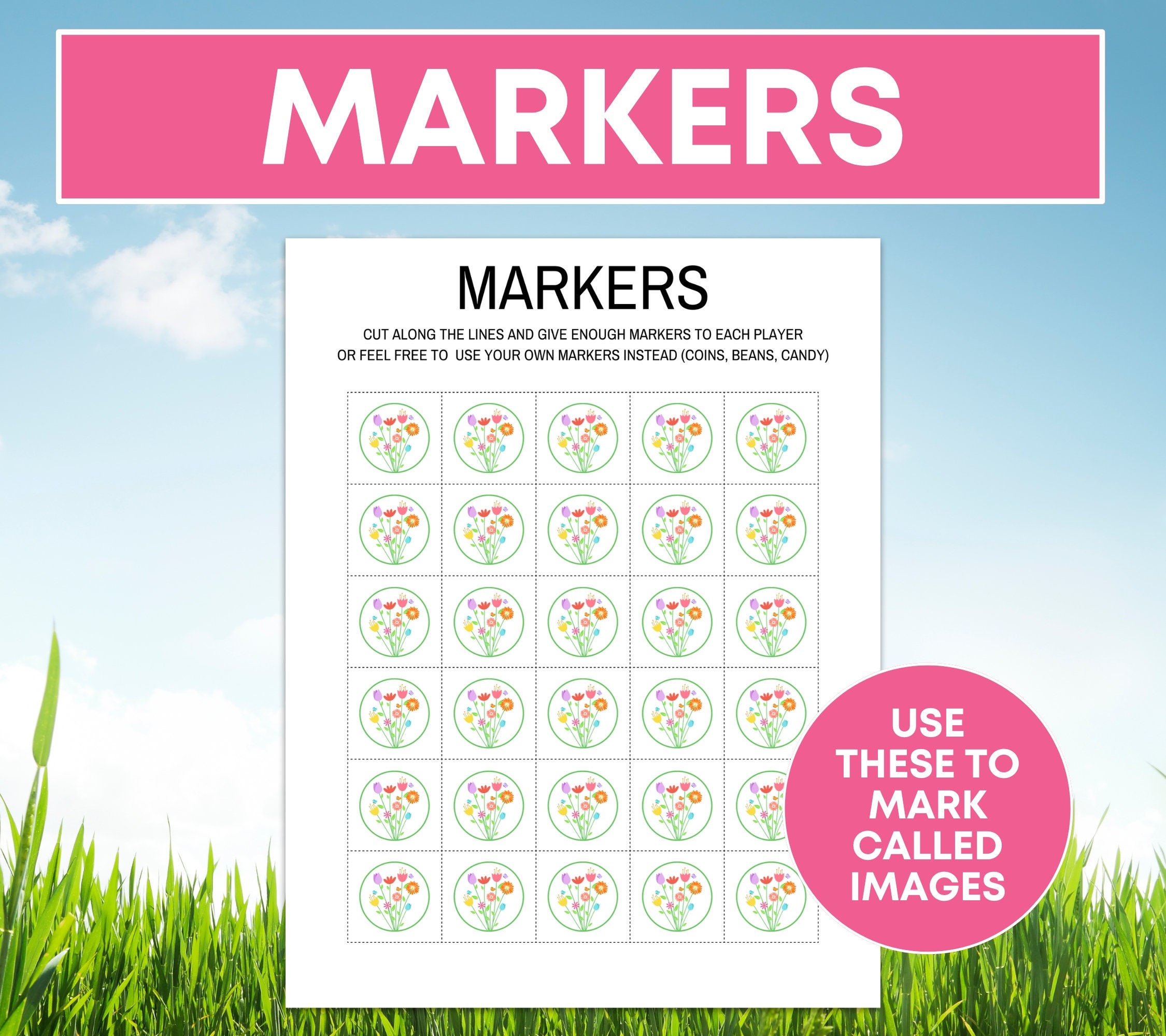 90 Spring Bingo Cards Printable Game, Spring Bingo Kids Classroom ...