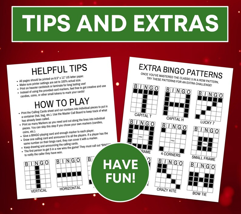 50 Christmas Bingo Card Printable Game,christmas Bingo Board Game for ...