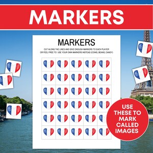 30 France Bingo Cards Printable Game, Paris France Travel Bingo Boards ...